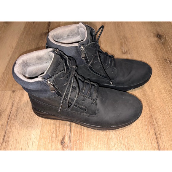 Anodyne | Shoes | Anodyne No 9 Trail Boots Mens 1m Black Leather Dual ...